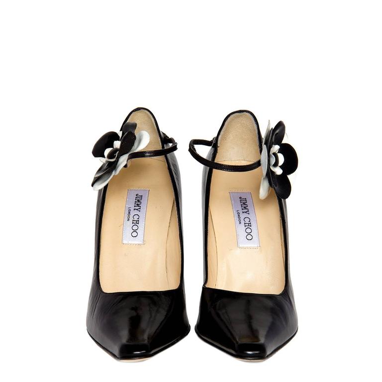 Jimmy Choo Black Patent Stiletto Pumps For Sale at 1stDibs
