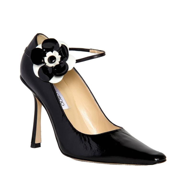 Jimmy Choo Black Patent Stiletto Pumps For Sale at 1stDibs