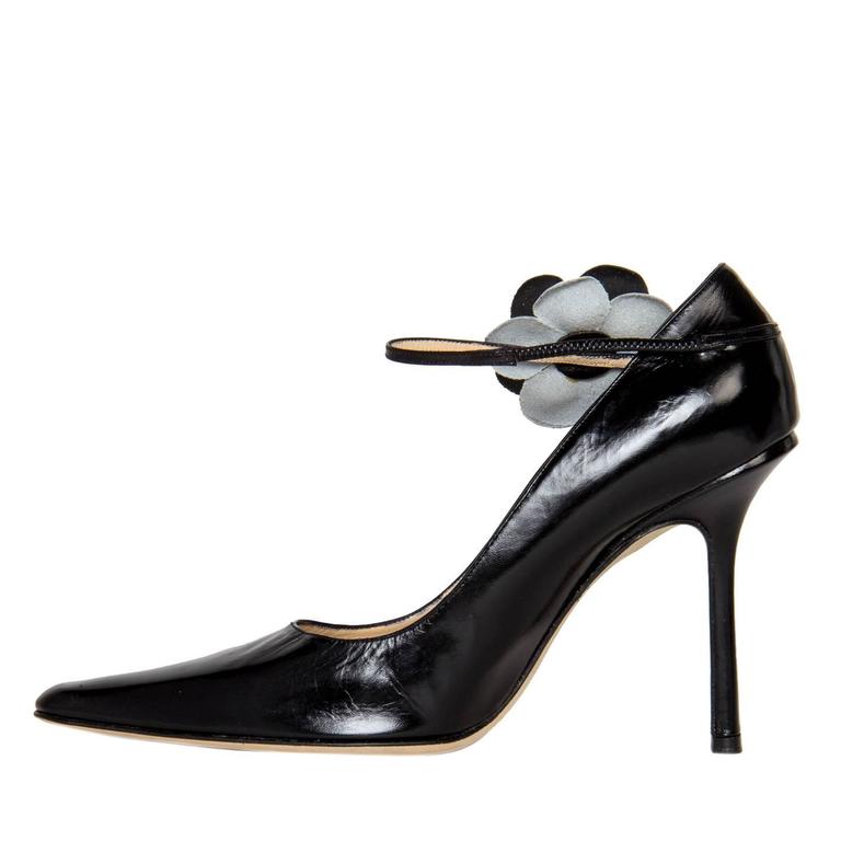 Jimmy Choo Black Patent Stiletto Pumps For Sale at 1stDibs