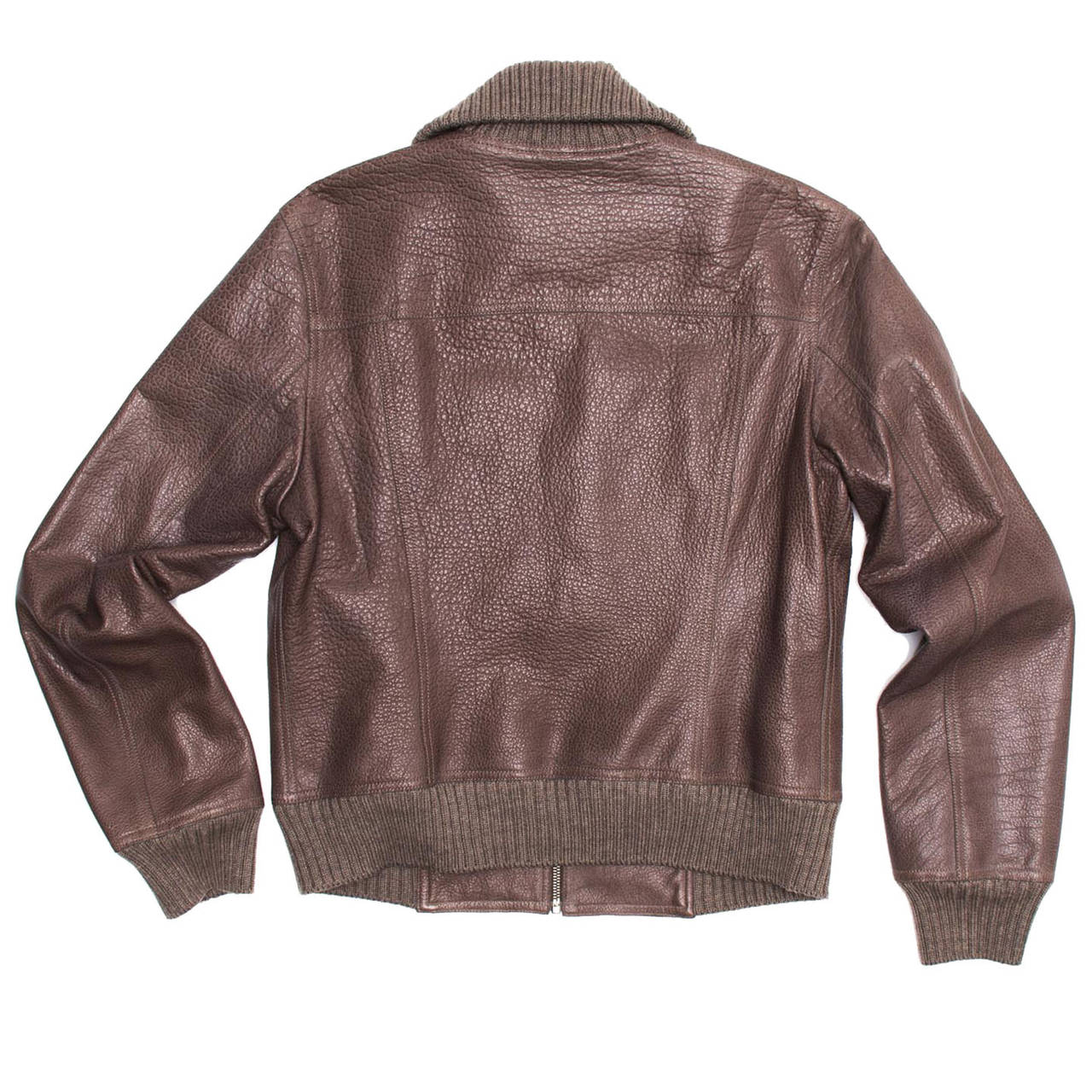 Hermes Brown Bison Bomber Style Jacket For Sale at 1stDibs | bison ...