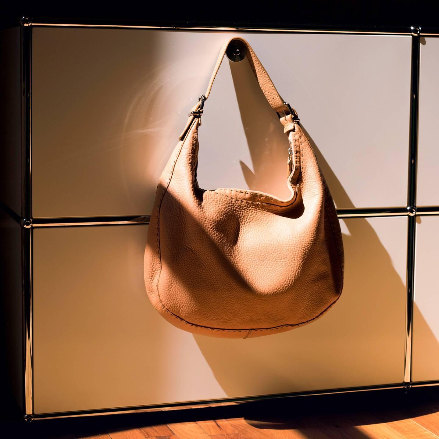 Fendi Tan Eco Leather Medium Bag For Sale at 1stdibs