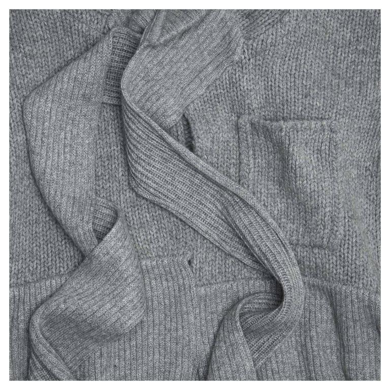 Louis Vuitton Grey Cashmere Wrap Cardigan at 1stDibs