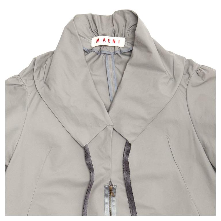 Marni Grey Cropped Trapeze Jacket For Sale at 1stDibs | trapeze jackets ...