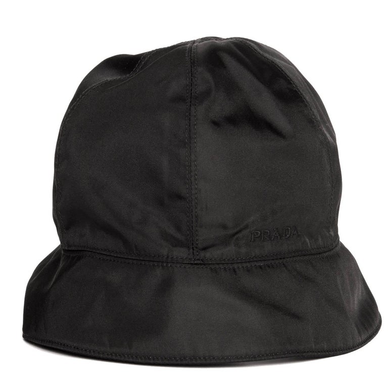 Prada Black Nylon Bucket Cap at 1stDibs | prada bucket hat vintage ...