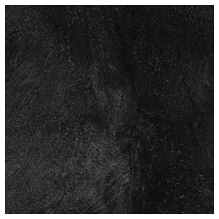 Prada Black Fur and Leather Rug at 1stDibs | prada rug, prada rugs ...