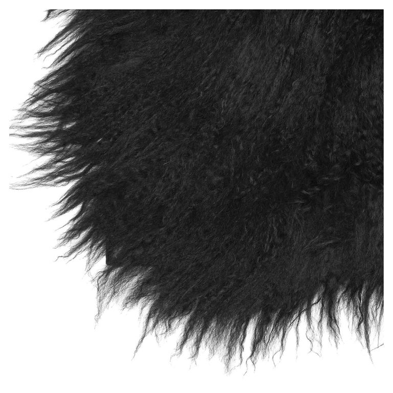 Prada Black Fur and Leather Rug at 1stDibs | prada rug, prada rugs ...