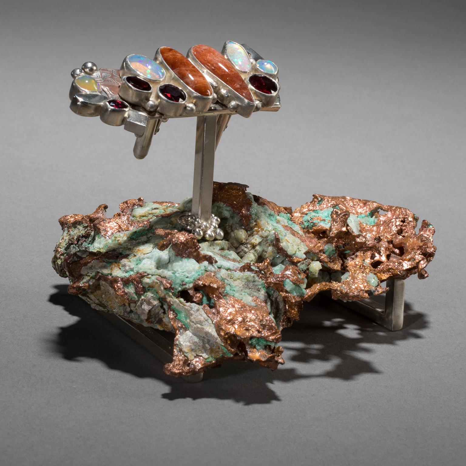 Studio Greytak 'Sunstone Cufflinks On Native Copper' With Opal and ...