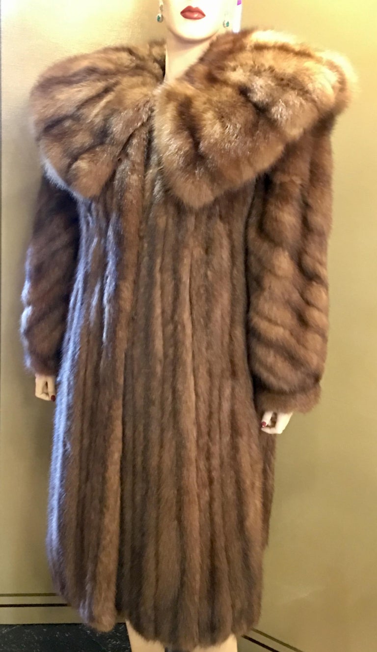 Worlds Finest Russian Barguzin Imperial Sable Fur Coat Fit For