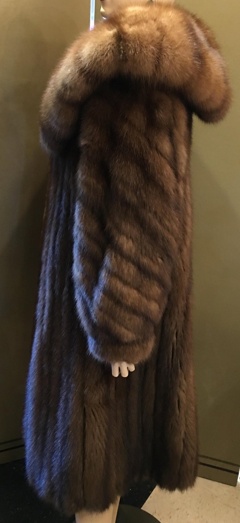 Worlds Finest Russian Barguzin Imperial Sable Fur Coat Fit For