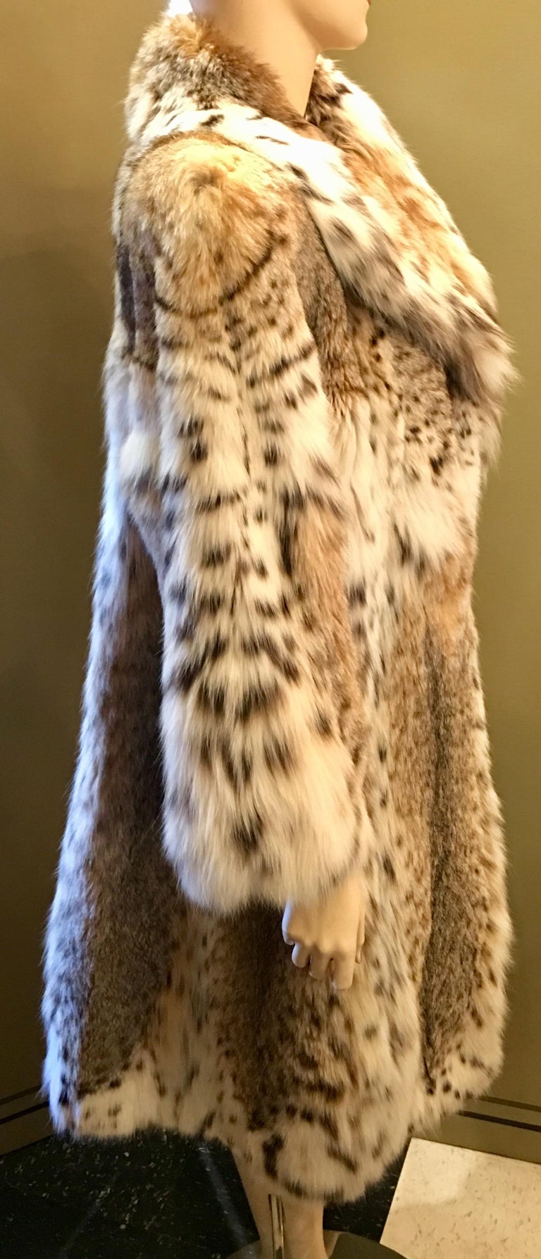 Sexy Natural Spotted Lynx 3 Quarter Length Ultra Soft High Fashion Fur ...