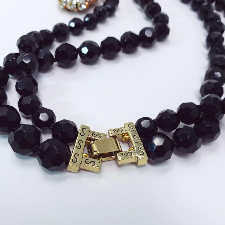 Heidi Daus Animal Magic Tiger Demi Parure Beaded Necklace and Clip on ...