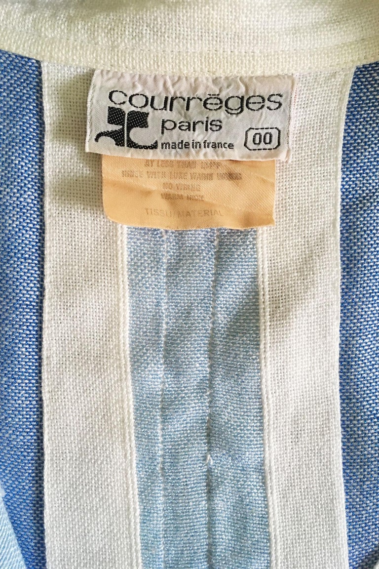 A 1960s Vintage Courrèges Cotton Two-piece Ensemble at 1stDibs | two ...