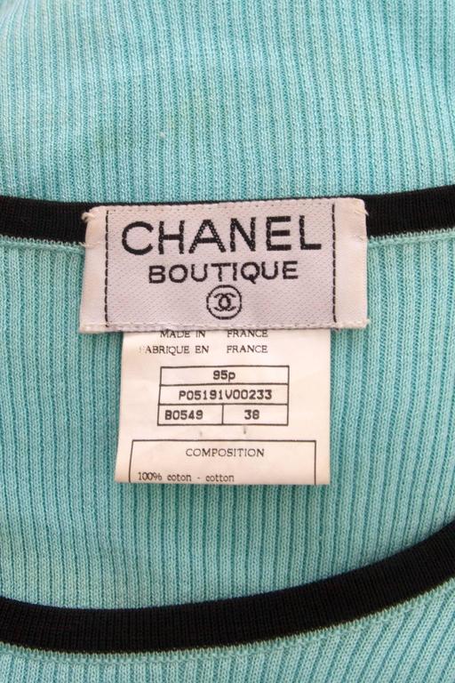 1990s Chanel Rib Knit Cropped Top at 1stDibs | chanel crop top, chanel ...