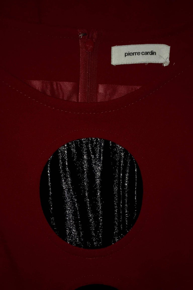 A 60s Vintage Pierre Cardin Red Space Age Dress at 1stDibs | red cardin ...