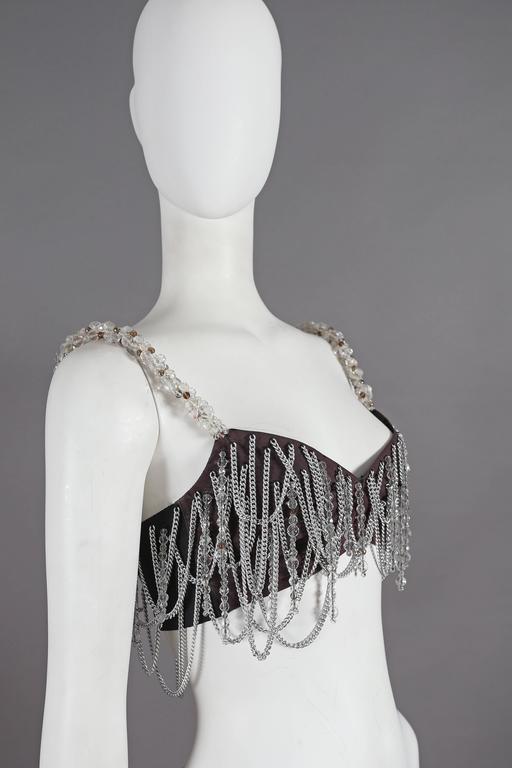 Dolce and Gabbana beaded chain bralette, circa 1991 at 1stDibs | beaded ...