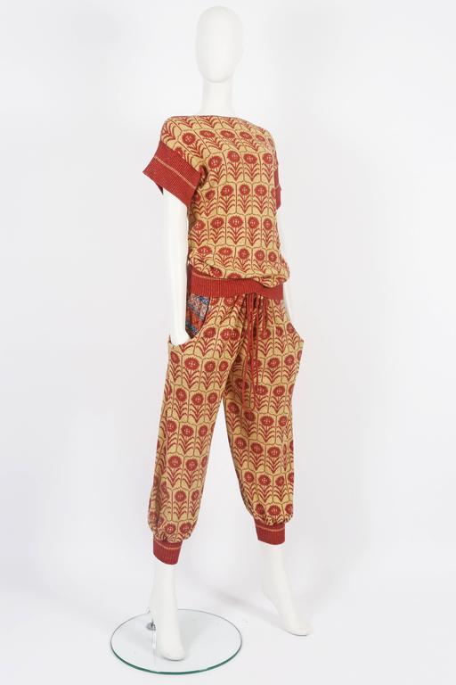 Bill Gibb knitted pant suit, circa 1970s at 1stDibs | gibb suit
