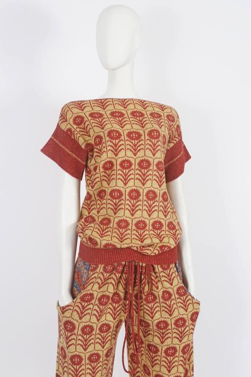 Bill Gibb knitted pant suit, circa 1970s at 1stDibs | gibb suit