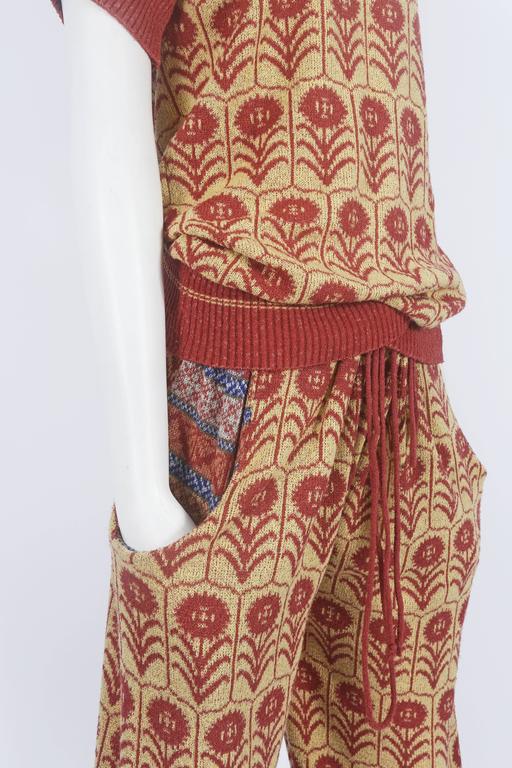 Bill Gibb knitted pant suit, circa 1970s at 1stDibs | gibb suit