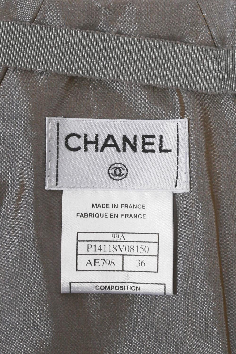 Chanel quilted two-tone taffeta evening skirt, circa 1999 For Sale at ...