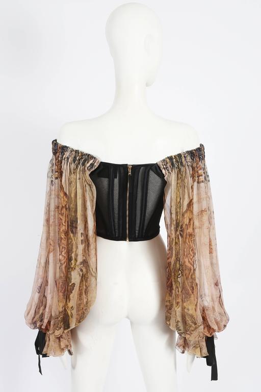 Dolce and Gabbana Opera Corset with chiffon poet sleeves, circa 2009 at ...