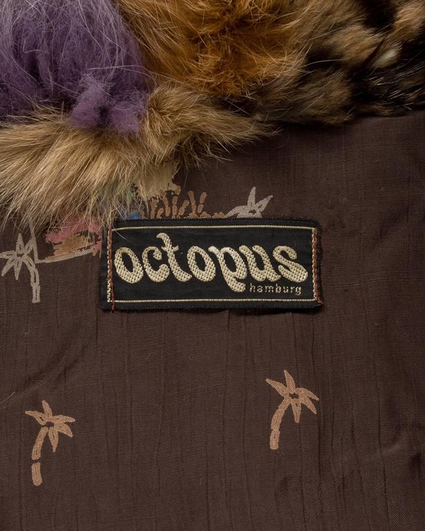 Patchwork fur coat by 'Octopus', circa 1970s at 1stDibs | fur patchwork ...