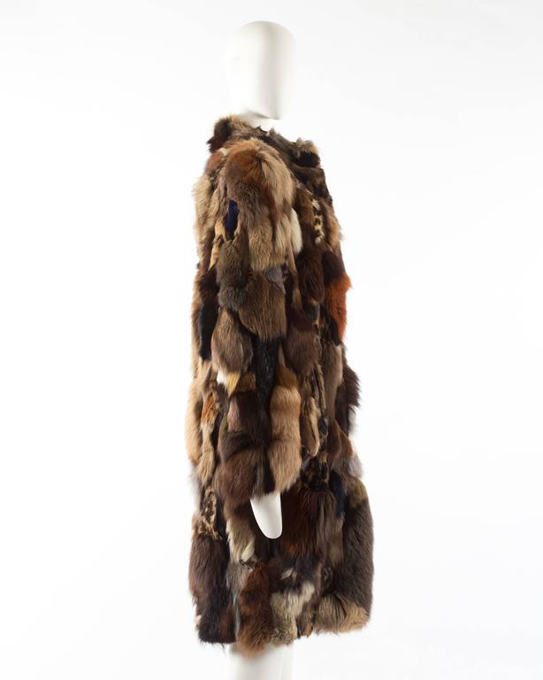 Patchwork fur coat by 'Octopus', circa 1970s at 1stDibs | fur patchwork ...