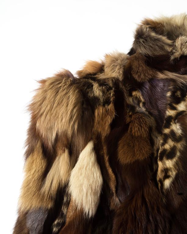 Patchwork fur coat by 'Octopus', circa 1970s at 1stDibs | fur patchwork ...