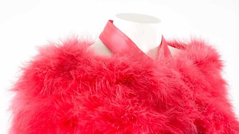 Tom Ford for Gucci Spring-Summer 2004 hot pink marabou bolero jacket at ...