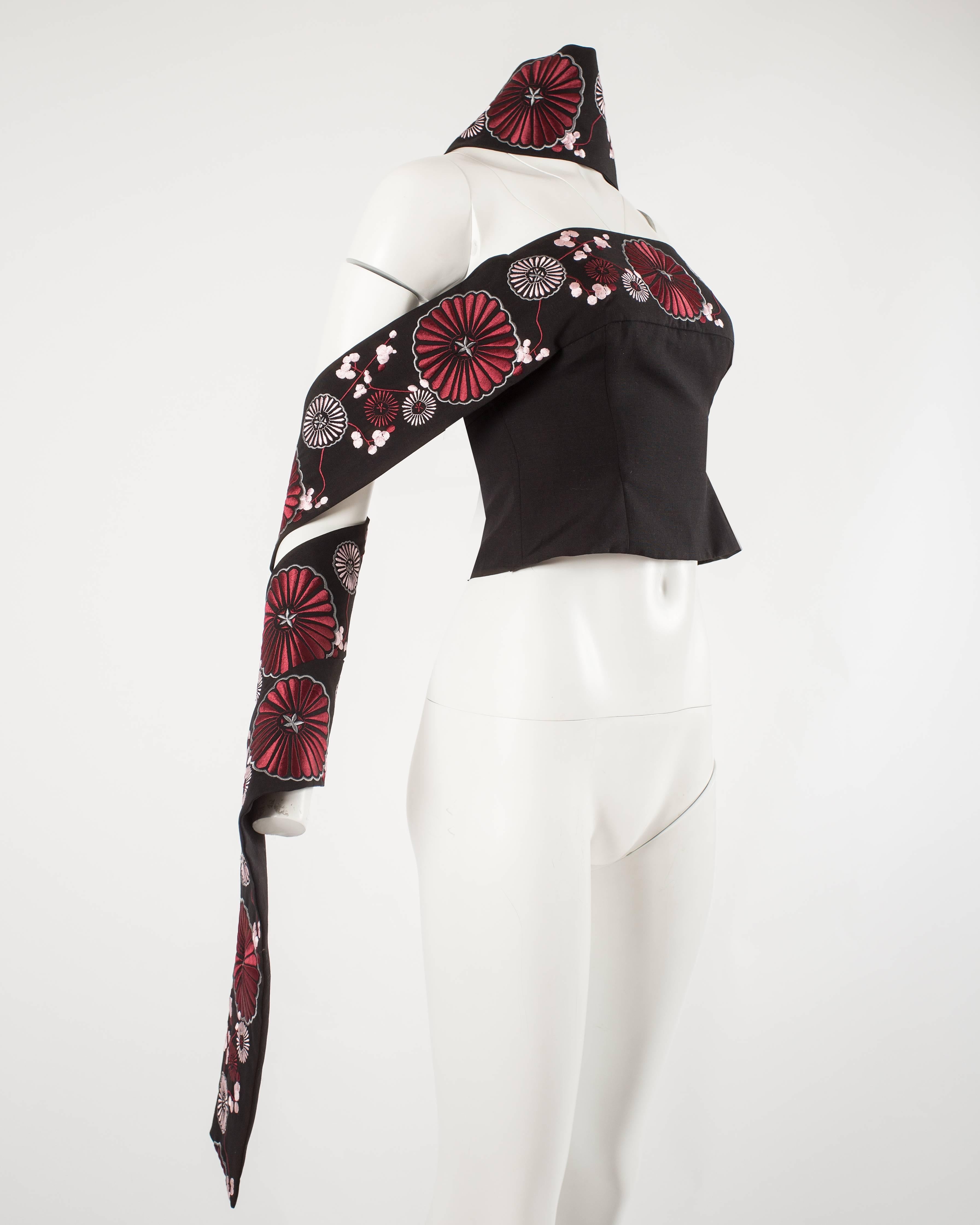 Alexander McQueen Spring-Summer 2001 embroidered bustier at 1stDibs ...