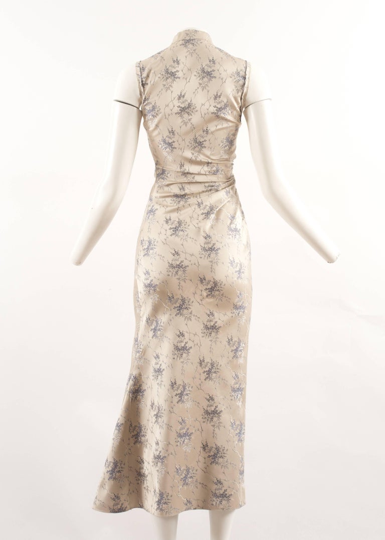 Prada Spring-Summer 1997 cheongsam style brocade evening dress at ...