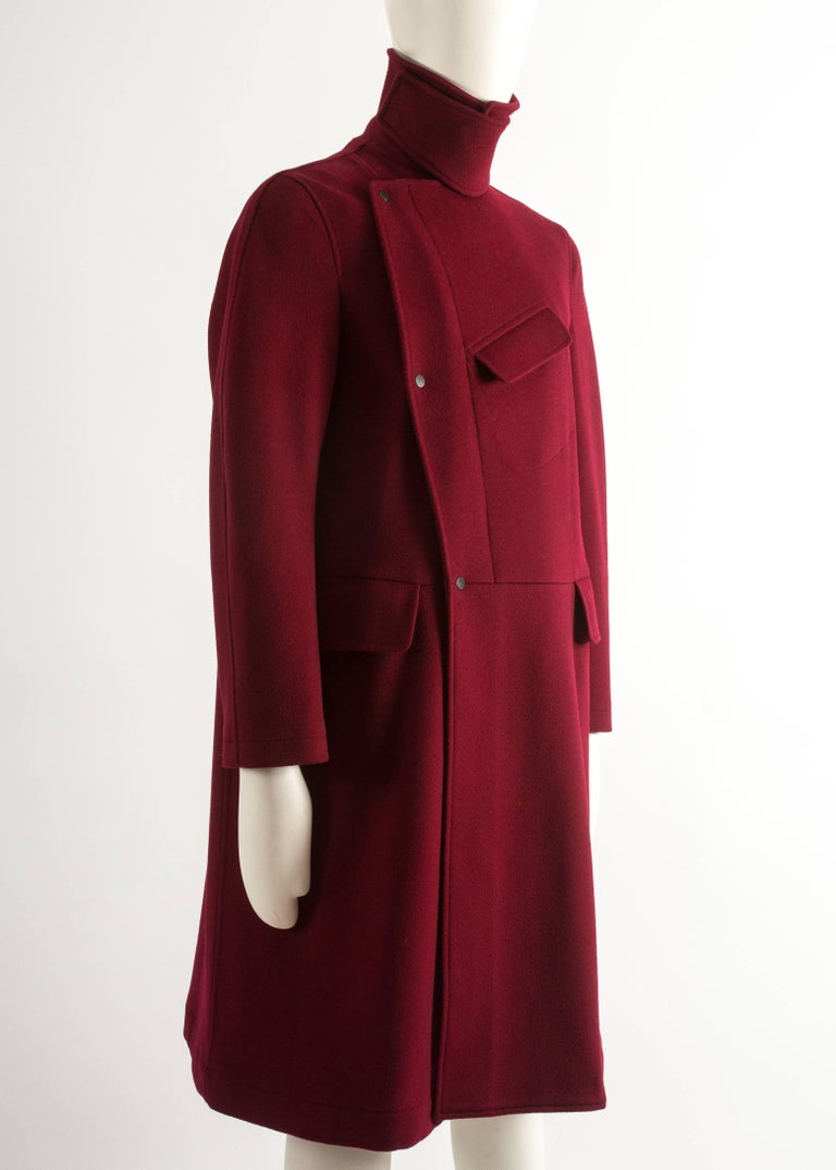 E. Tautz Autumn-Winter 2014 Men's red overcoat For Sale at 1stDibs ...