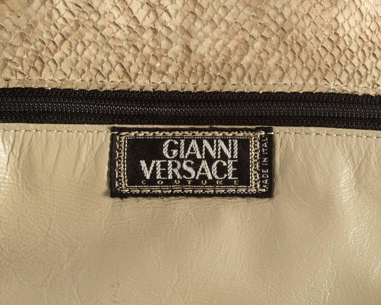 Gianni Versace Spring-Summer 1994 python drawstring backpack For Sale ...