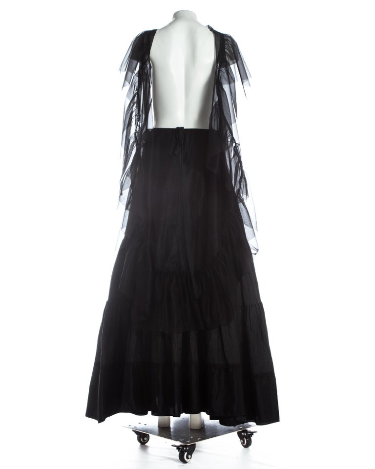 Margiela black maxi dress made from vintage petticoats, S / S 2003 at ...