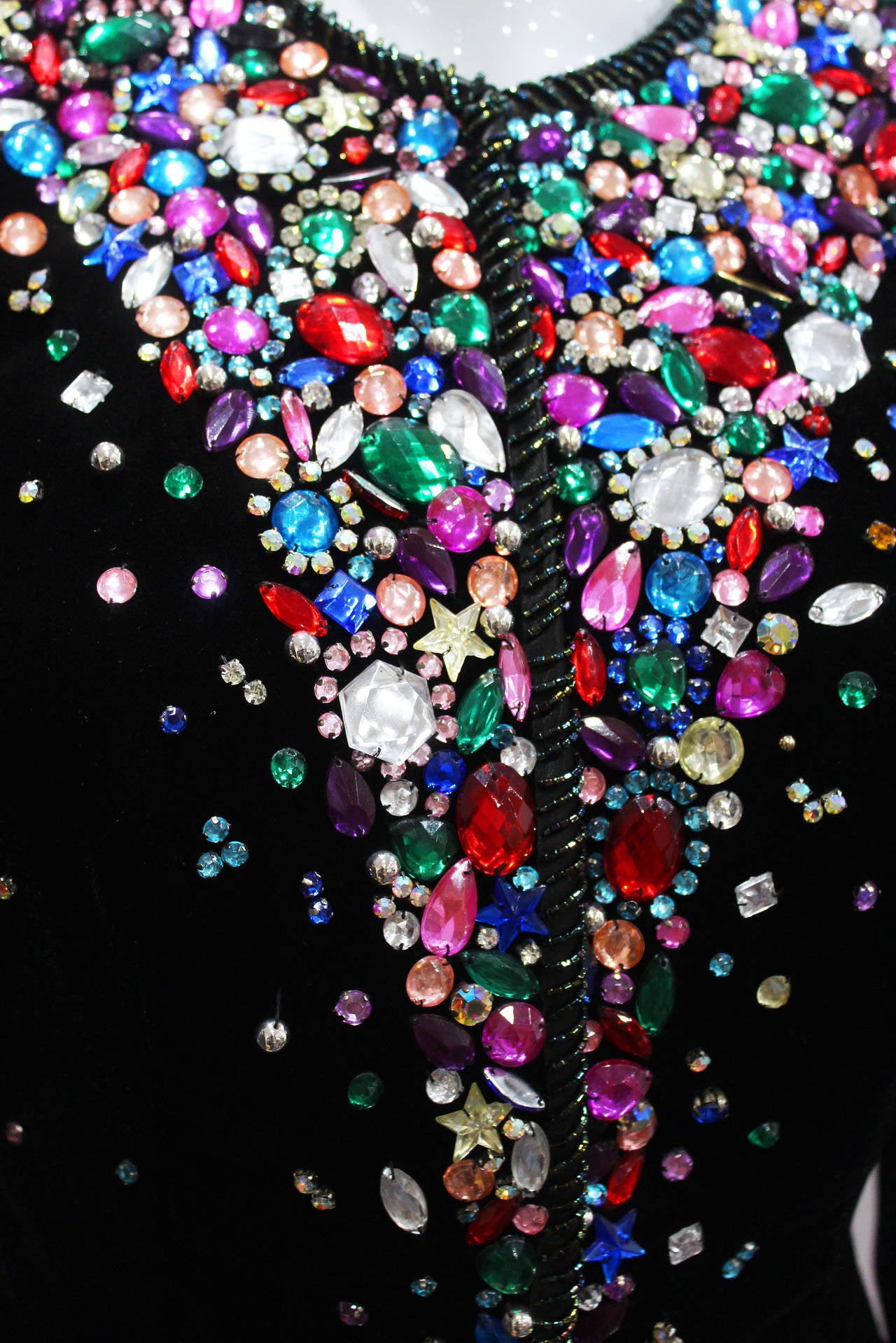 1980s Custom Made Bejeweled Velvet Jacket For Sale at 1stDibs ...