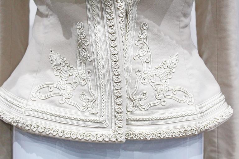 Exceptional Alexander McQueen embroidered tailored runway jacket, Fall ...
