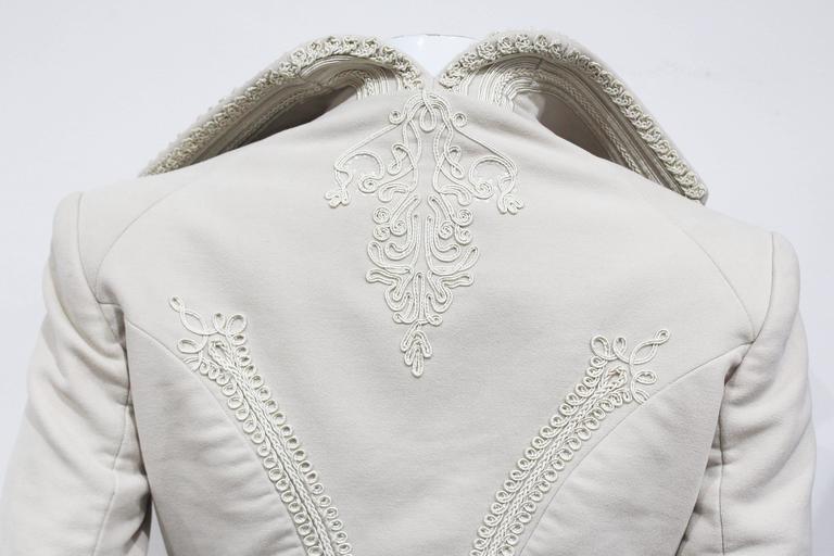 Exceptional Alexander McQueen embroidered tailored runway jacket, Fall ...