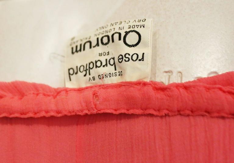 Quorum pink silk chiffon harem jumpsuit, c. 1970s For Sale at 1stDibs