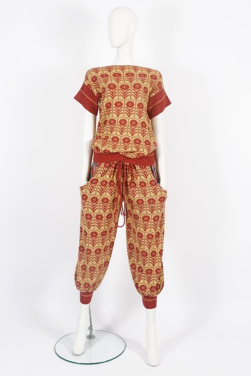 Bill Gibb knitted pant suit, circa 1970s at 1stDibs | gibb suit