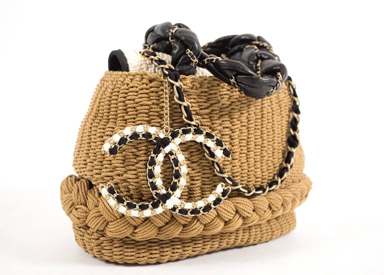 Chanel Spring-Summer 2010 woven straw 'Coco Country' top handle basket ...