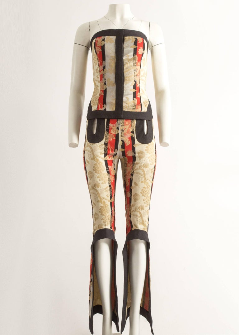 Alexander McQueen Spring-Summer 2000 evening pant suit at 1stDibs