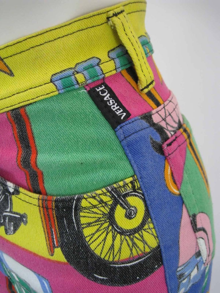 Versace Jeans Couture Cartoon Betty Boop Harley Novelty Logo Skinny ...