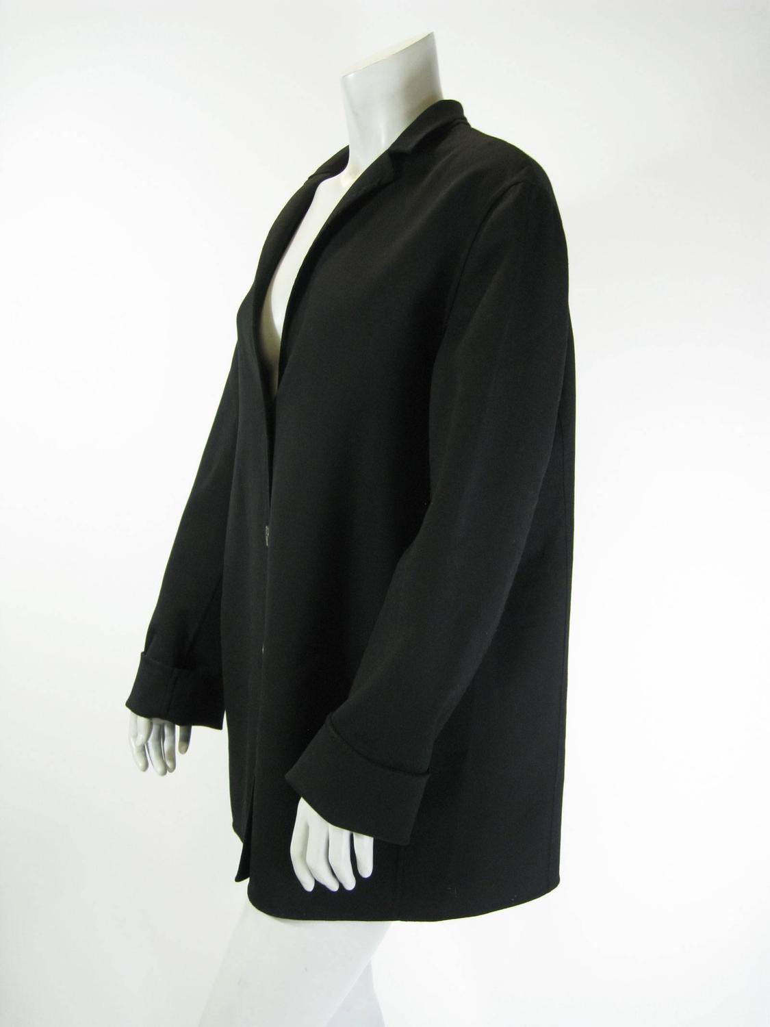 Jil Sander Black Wool Jacket For Sale at 1stdibs