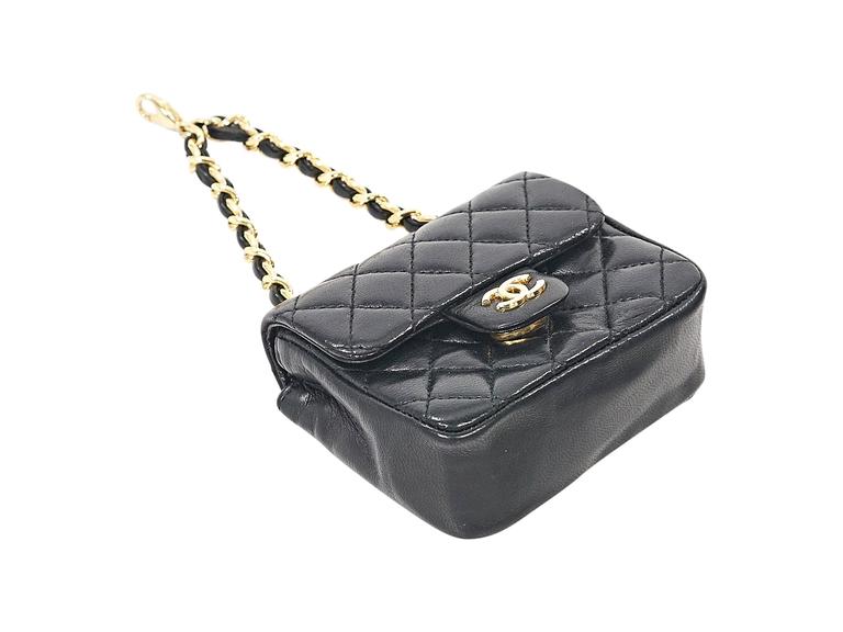 Black Chanel Quilted Leather Micro Mini Bag at 1stDibs | chanel micro ...