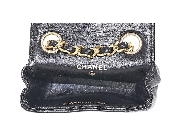 Black Chanel Quilted Leather Micro Mini Bag at 1stDibs | chanel micro ...