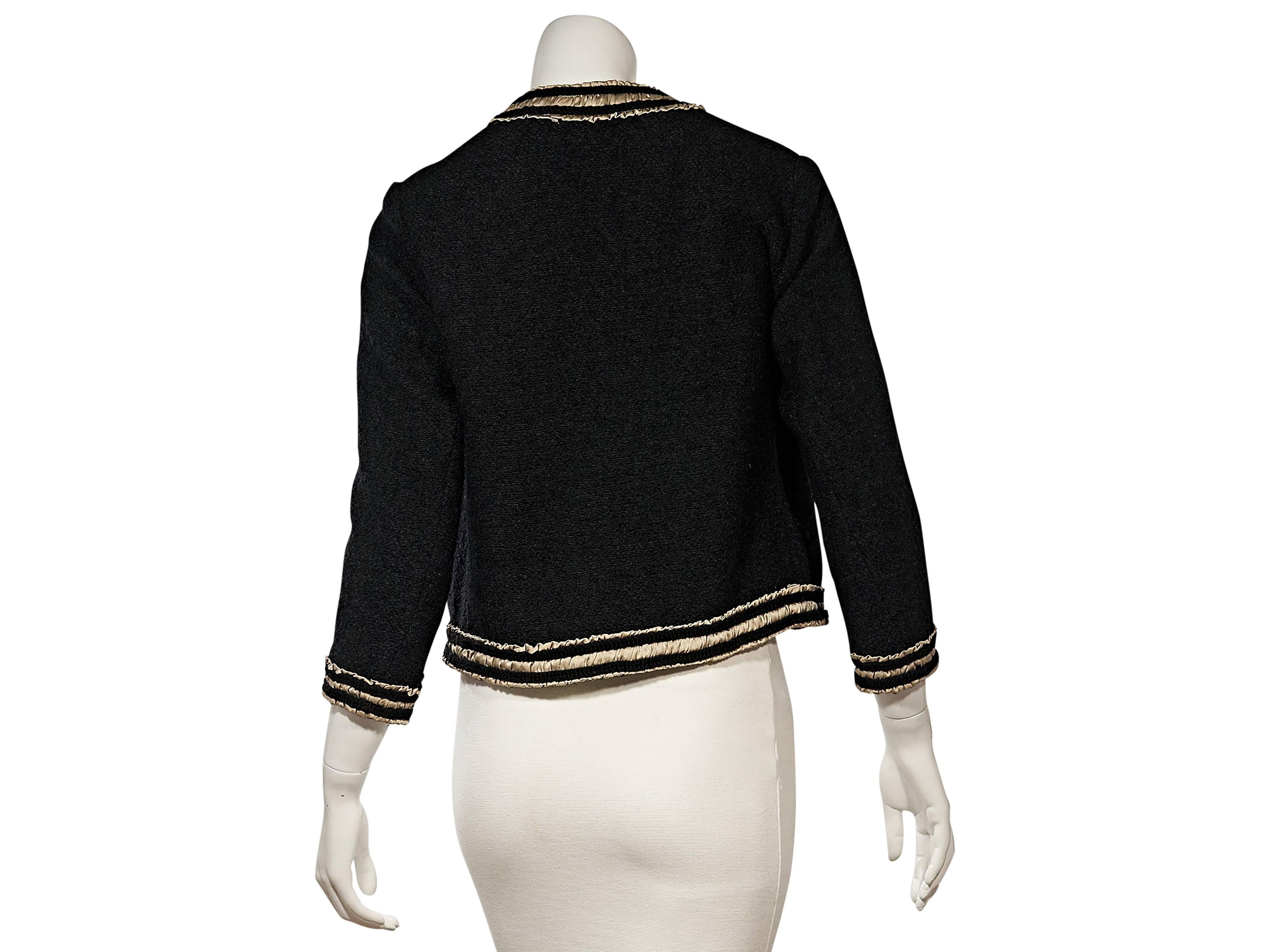 Black Vintage Chanel Jacket at 1stDibs