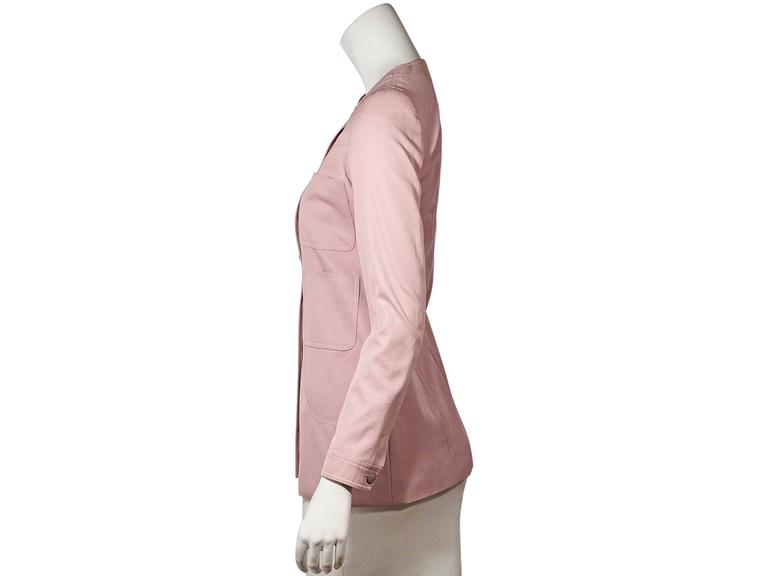 Pink Chanel Button-Front Jacket For Sale at 1stDibs | pink chanel jacket