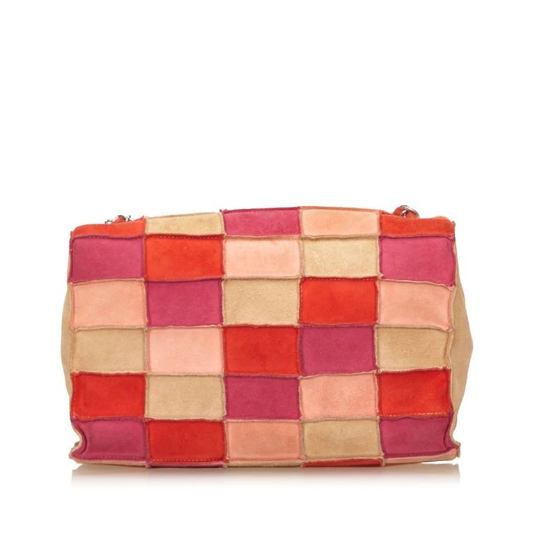 Chanel Suede and Leather Patchwork Bag For Sale at 1stDibs