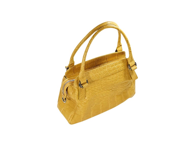 Yellow Suarez Alligator Shoulder Bag For Sale at 1stDibs | suarez handbags