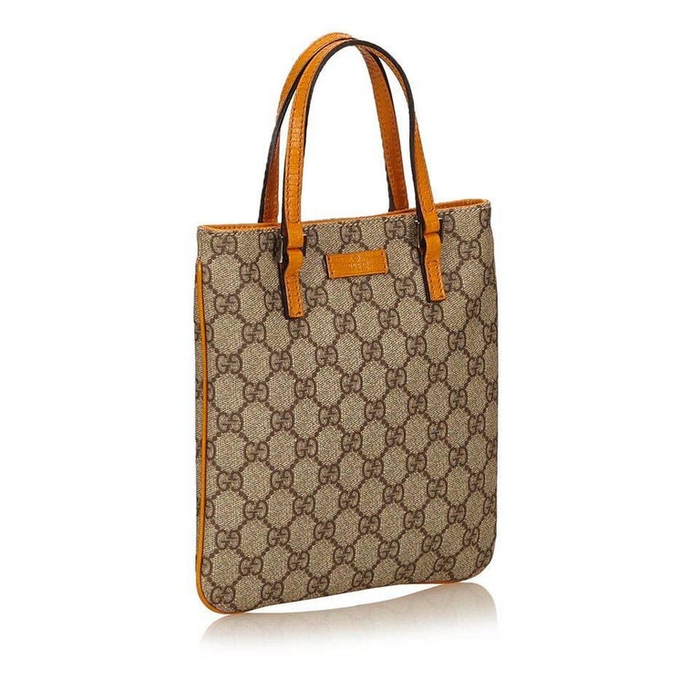 Tan Gucci PVC Guccissima Tote Bag For Sale at 1stDibs | gucci pvc tote ...