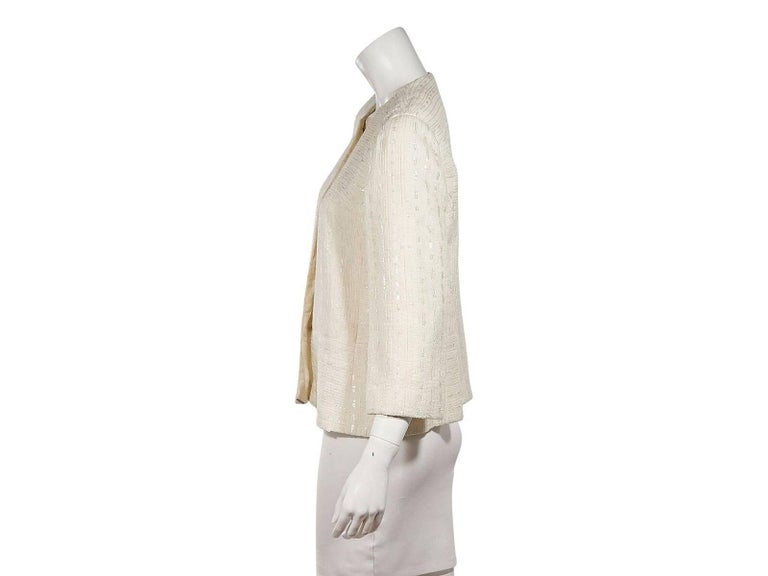 Chanel Vintage Cream Jacket For Sale at 1stdibs